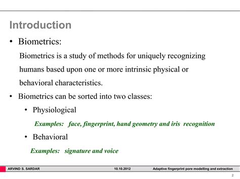 Finger Print Pore Extraction Methods Pptx Computing Technology And Computing