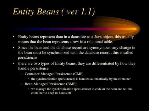 ppt enterprise java beans ii powerpoint presentation free download