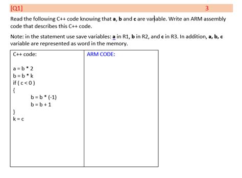 Solved 01 3 Read The Following C Code Knowing That A B