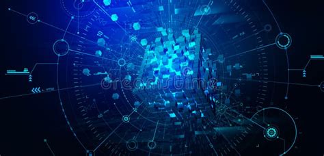 Database Structure Data Cubes Network Connections Stock Illustration Illustration Of Matrix