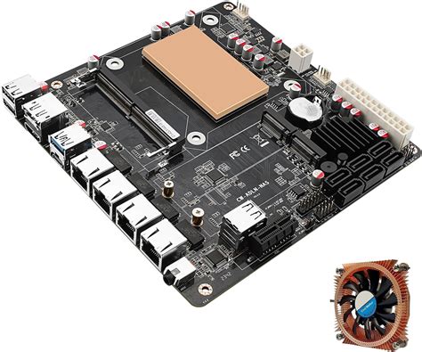 6 Bay Nas Mini Itx Motherboard 4x 2 5gb Lan Ports With N100