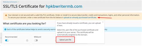 how to secure connections with ssl tls certificates hostpapa support