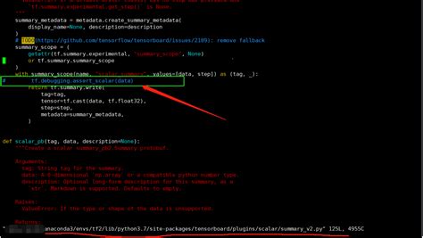 Python Tensorboard Valueerror Expected Scalar Shape Saw Shape Stack Overflow