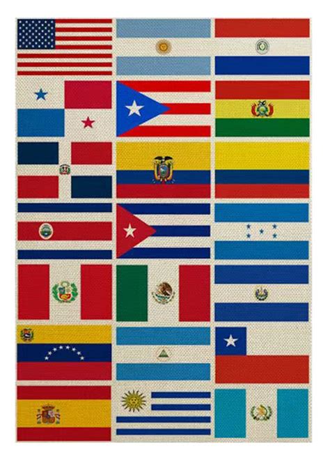 Flags Of All Latin American Countries