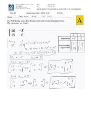 Finding Eigenvalues And Eigenvectors Of Matrices In Engineering Course Hero