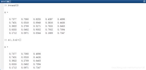 Matlab5——矩阵元素的引用matlab引用矩阵的某个元素 Csdn博客