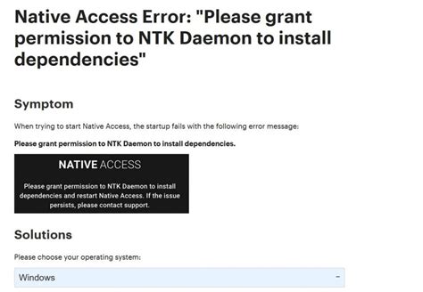 Native Access Update Install Error Community