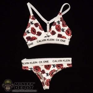 Monkey Depot Lingerie SA Toys CK Roses Strappy Bra And Underwear Set