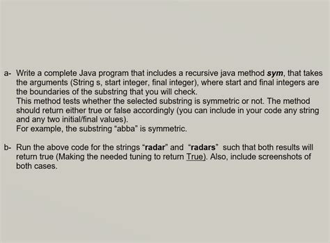Solved A Write A Complete Java Program That Includes A