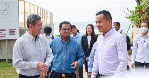 ឯកឧត្តម ស សុខា និងឯកឧត្តម គួច ចំរើន អញ្ជើញចុះពិនិត្យ អាងប្រព្រឹត្តិកម្មទឹកកខ្វក់ទីមួយ