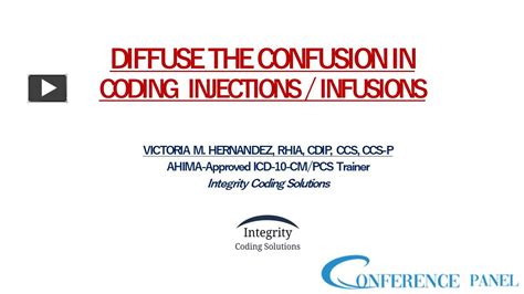 Ppt Diffuse The Confusion In Coding Injections Infusions Powerpoint Presentation Free To