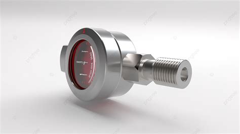 Illustration Of A 3d Round Temperature Sensor With A Critical Level