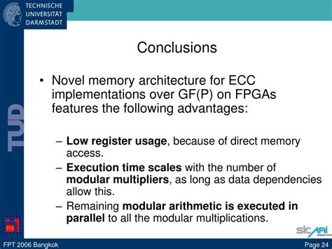 Ppt A Novel Memory Architecture For Elliptic Curve Cryptography With