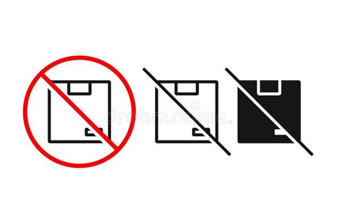 No Package Icon Illustration Vector Stock Illustration Illustration