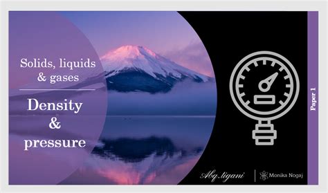 IGCSE GCSE Density Pressure Teaching Resources