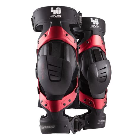 Evs Axis Sport Knee Brace 40th Anniversary Limited Edition Red Pair