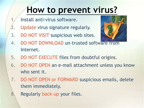 PPT ITS How To Prevent Your PC From Infected By Virus PowerPoint Presentation ID