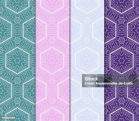 완벽 한 기하학적 패턴의 집합입니다 컬러 배경 컬렉션입니다 끝 없는 반복 선형 텍스처 벡터 일러스트 레이 션 0명에 대한 스톡 벡터 아트 및 기타 이미지 Istock