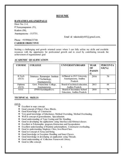 ankepalli ramathulasi fresher java j2ee sql html css hibernate resume docx programming