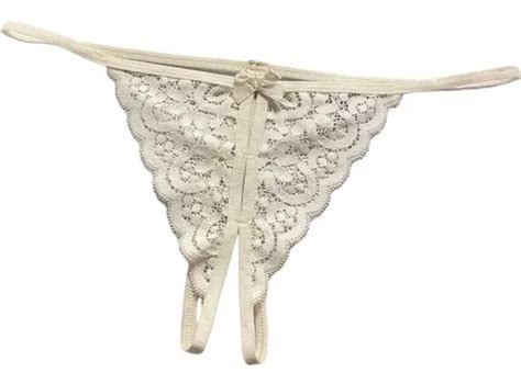 Tanga Encaje Sexy Con Apertura En Entre Pierna Erotica Meses Sin Interés
