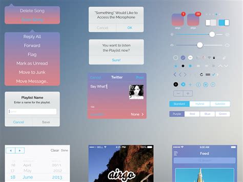 The 8 For 8 Design Bundle 8 UI Kits For IOS 8 StackSocial