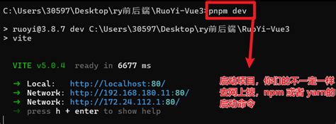 【java若依框架】ruoyi Vue的前端和后端配置步骤和启动步骤 初始化项目若依前端怎么启动 Csdn博客