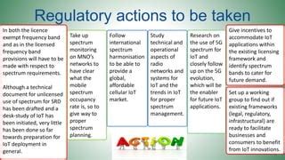 Cellular IoT Deployment Regulatory Spectrum Management Challenges And Actions PPT