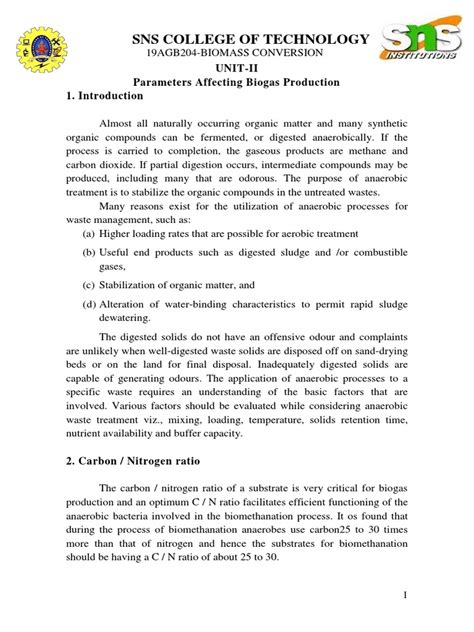 Factors Affecting Biogas Production Pdf