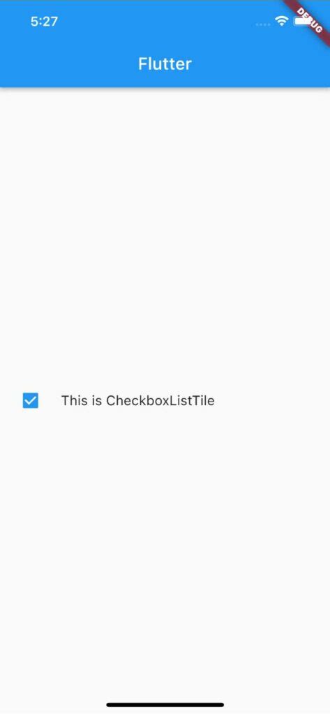 FlutterCheckboxListTileの使い方ラベル付きチェックボックスを実装