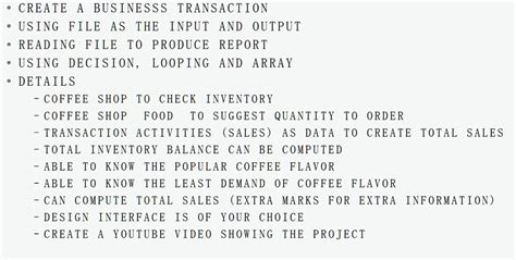 Solved Create A Businesss Transaction Using File As The Input And Output Reading File To