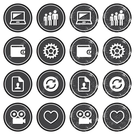 Web Navigation Icons On Retro Labels Set Navigate Settings Buy Vector Navigate Settings Buy