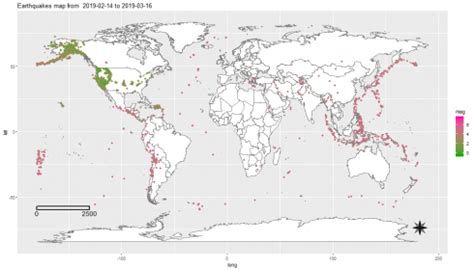 Earthquake Analysis 3 4 Visualizing Data On Maps R Bloggers
