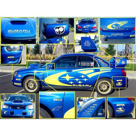 Subaru Swrt Wrc Impreza Wrx Rally Gc8 Gdb 6inch Decal Sticker 2