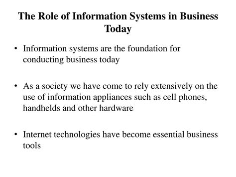 Ppt Information Systems In Global Business Today Powerpoint