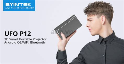 Máy chiếu Mini Byintek P12 Tích hợp pin , FHD - Ánh Phát