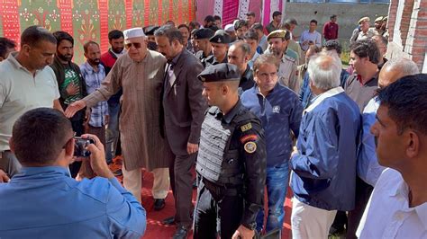 Dr Farooq Abdullah Commences Four Day Tour To Chenab Valley Kashmir