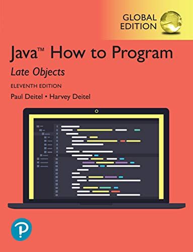 Java How To Program Late Objects Global Edition 11th Edition