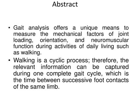 Ppt Gait Analysis Powerpoint Presentation Free Download Id 5361079