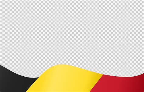 Png 또는 투명 한 배경에 고립 된 벨기에의 국기를 흔들며 기호 벨기에 배너 카드 광고 홍보 벡터 일러스트 최고 금메달 스포츠 우승자 국가 템플릿 벨기에 국기에 대한 스톡