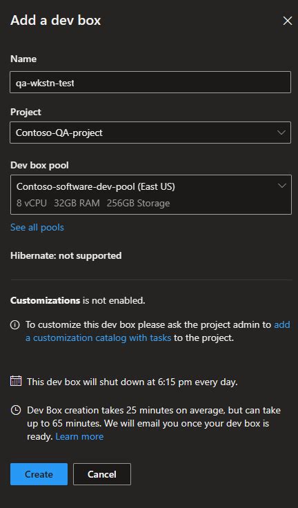 快速入门：在云中创建和访问 Dev Box Microsoft Dev Box Microsoft Learn