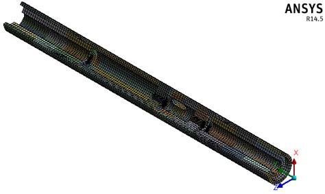 finite element numerical model for the probe structural integrity