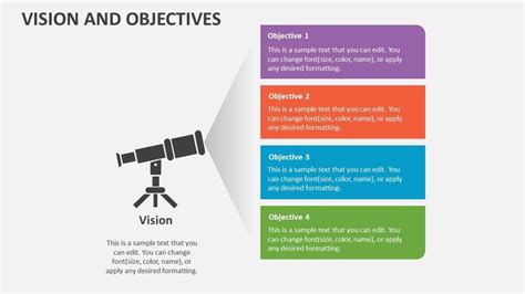 Vision And Objectives Presentation With Animation Video Animated