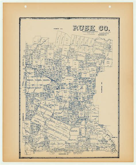Rusk County Texas Plat Maps
