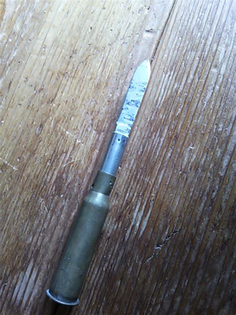 ヒストリかるな日々 弾丸ナイフ戦利記念品