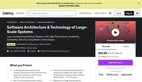 The Best Software Architecture Online Courses