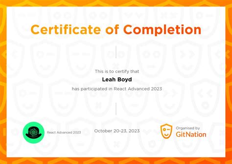 Leah Boyd On Linkedin Leah Boyds Certificate From React Advanced