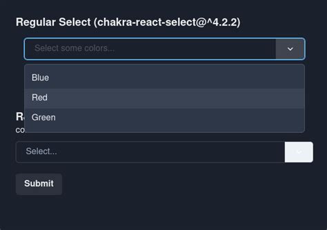 Add Support For Chakra React Select V4 Issue 3152 Rjsf Team React