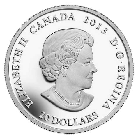 2013 20 Maple Leaf Impression Pure Silver Coin