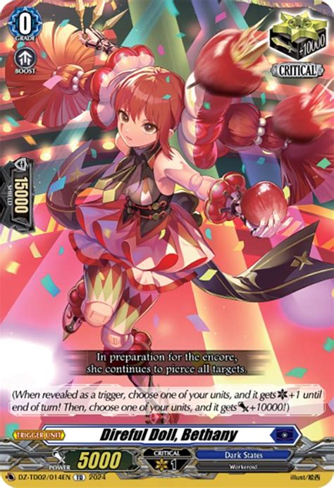 Direful Doll Bethany Dz Td02 Start Up Trial Deck Dark States
