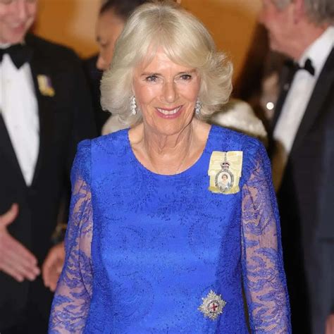 Download Queen Camilla Wearing Garter Order Badge Wallpaper Wallpapers Com